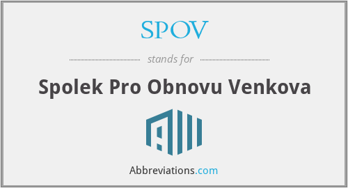 What does SPOV stand for?