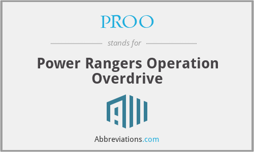 What does PROO stand for?