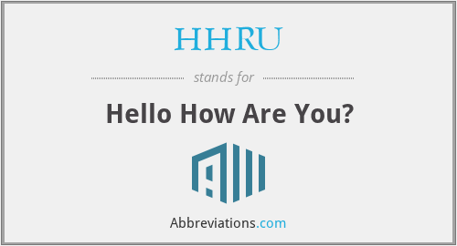 What does HHRU stand for?