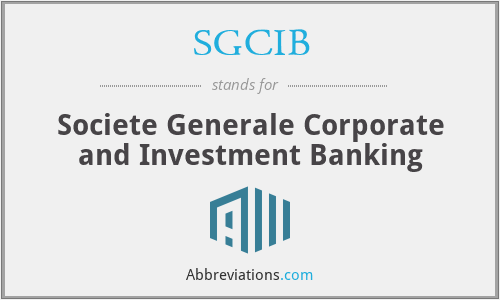 What does SGCIB stand for?
