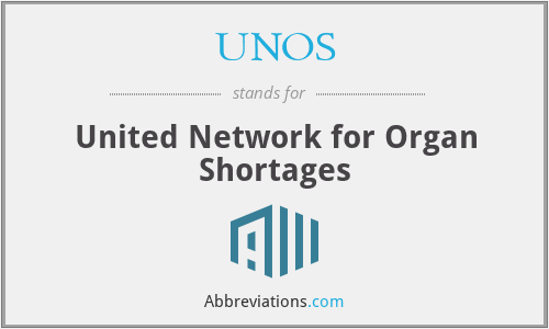 What does UNOS stand for?