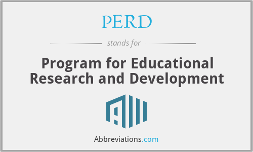 What does PERD stand for?