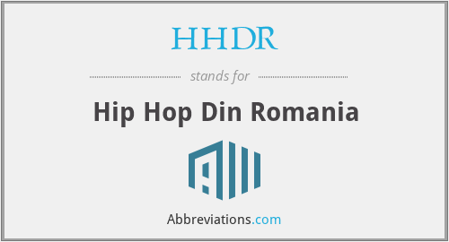 What does HHDR stand for?