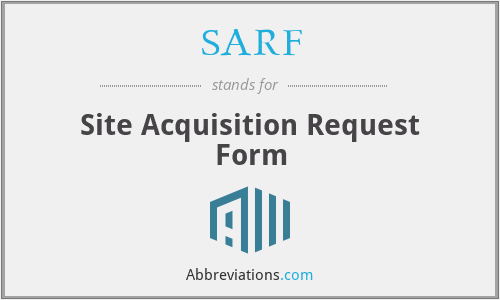 What does SARF stand for?