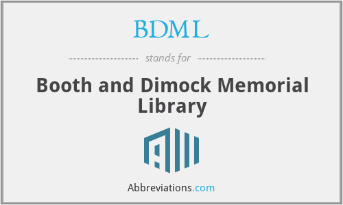 What does BDML stand for?