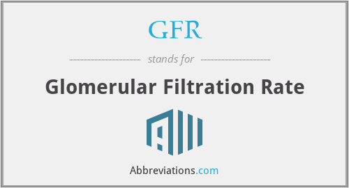 GFR - Glomerular Filtration Rate