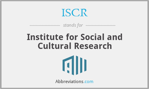 What does ISCR stand for?