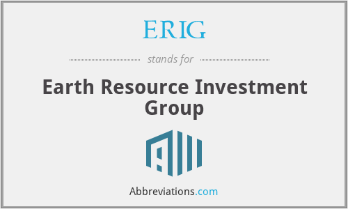 What does ERIG stand for?