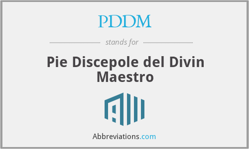 What does PDDM stand for?