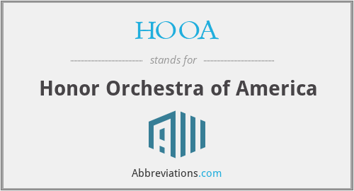 What does HOOA stand for?