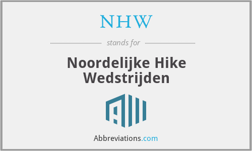 What does NHW stand for?