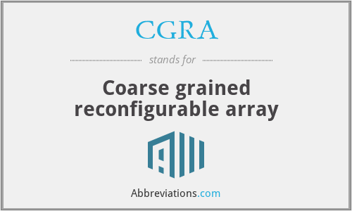 What does CGRA stand for?