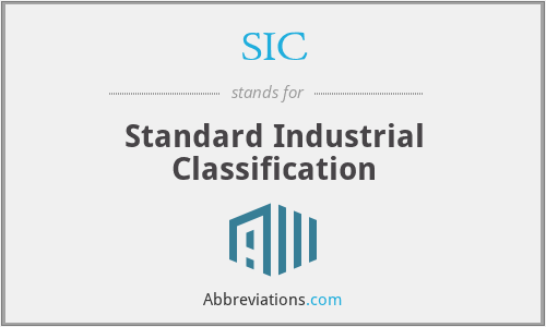 What does SIC stand for?