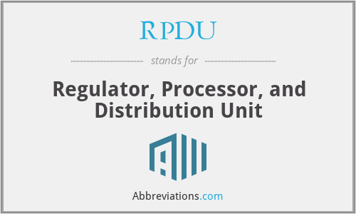 What does RPDU stand for?