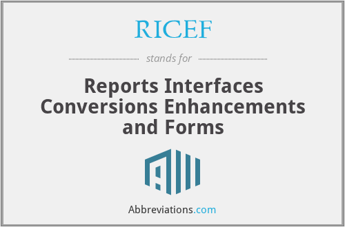 What does RICEF stand for?