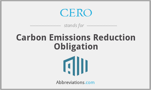 What does CERO stand for?