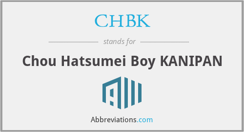 What does CHBK stand for?