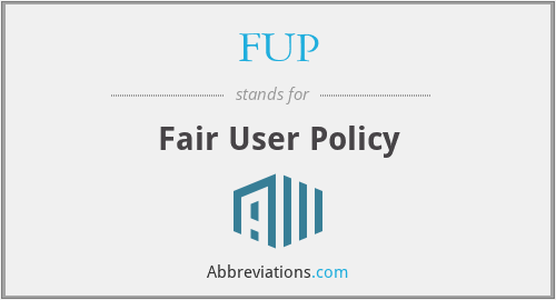What does FUP stand for?