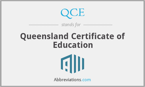 QCE - Queensland Certificate of Education