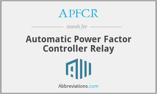 What does APFCR stand for?