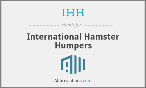 What does IHH stand for?
