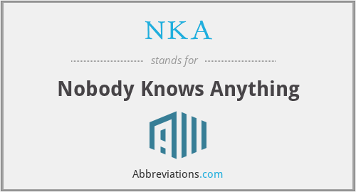 What does N.K.A stand for?
