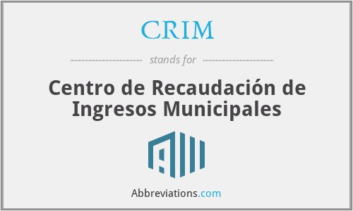 What does CRIM stand for?