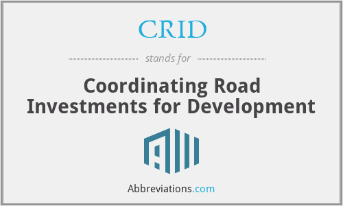 What does CRID stand for?