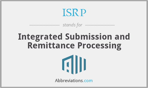 What does ISRP stand for?