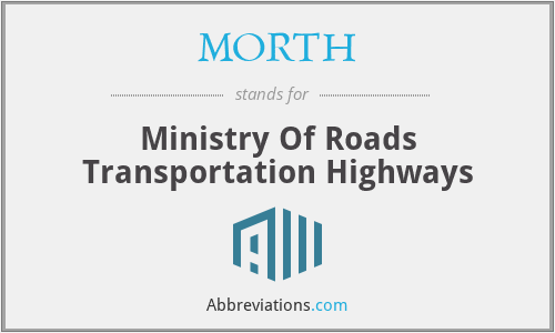 What does MORTH stand for?