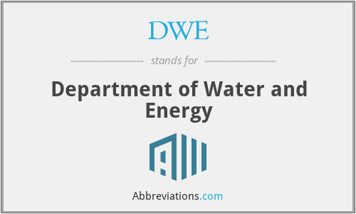 What does DWE stand for?