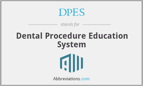 What does DPES stand for?