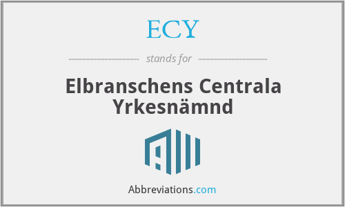 What does ECY stand for?