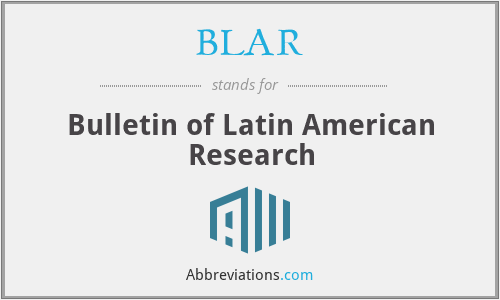 What does BLAR stand for?