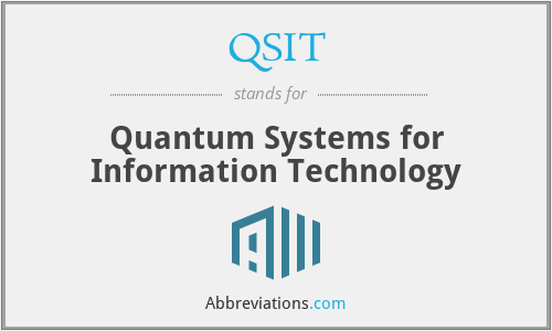 What does QSIT stand for?