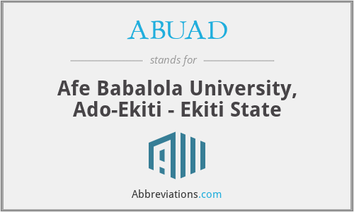 What does ABUAD stand for?