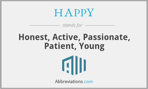 What does HAPPY stand for?