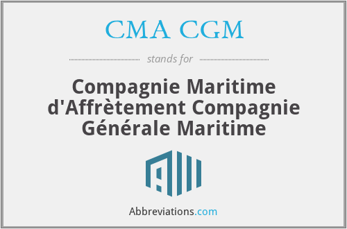 What does CMA CGM stand for?