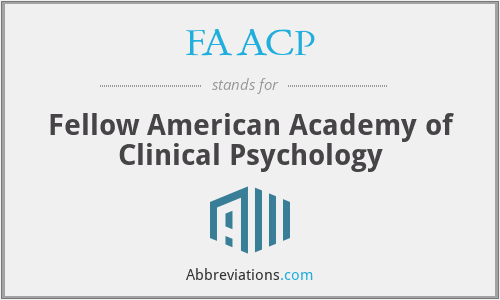 What does FAACP stand for?