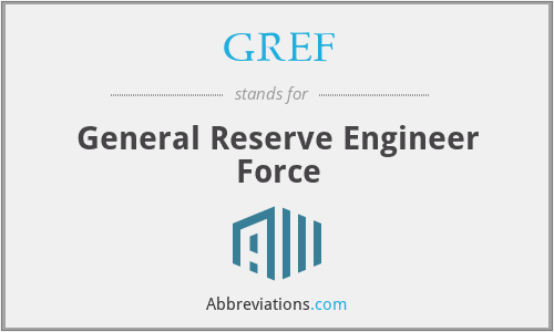 What does GREF stand for?