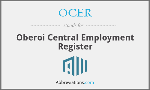 What does OCER stand for?
