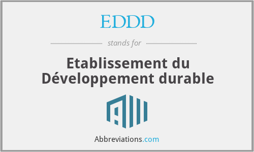 What does EDDD stand for?
