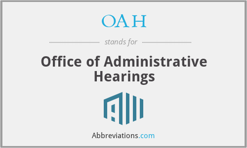 What does OAH stand for?