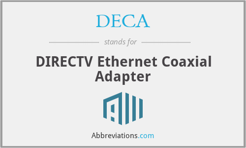 DECA - DIRECTV Ethernet Coaxial Adapter