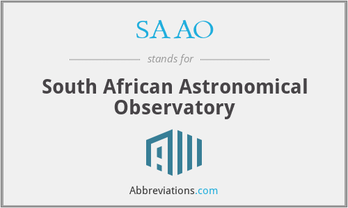 What does SAAO stand for?