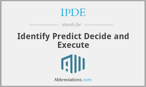 What does IPDE stand for?