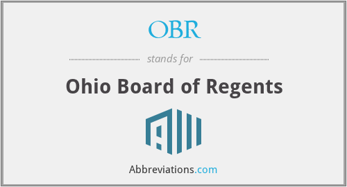 What does OBR stand for?