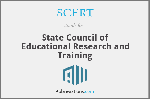 What does SCERT stand for?