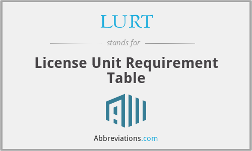 What does LURT stand for?