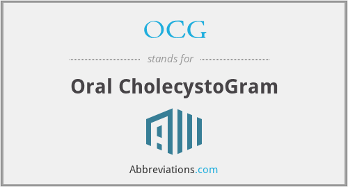 What does OCG stand for?